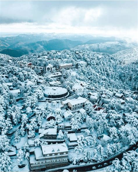 Chrea Algeria A Snowy Wonderland Seyahat Fotoğrafçılığı Hava Fotoğrafçılığı Fotoğrafçılık