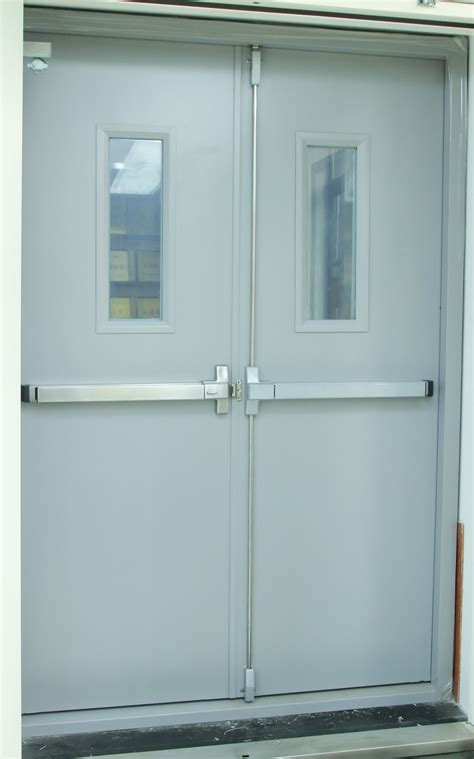 Factory Direct Supplier Security Emergency Exit Fire Resistant Fireproof Steel Door With Push