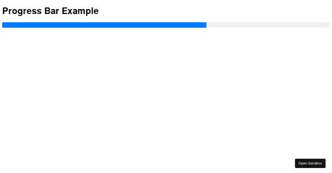 ProgressBar Codesandbox