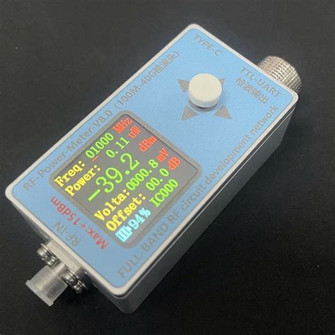 Uwb Microwave Power Meter 40ghz Detector Rf Power Meter V80 Tft