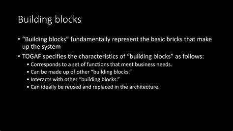 The Components Of Togaf Architecture Ppt