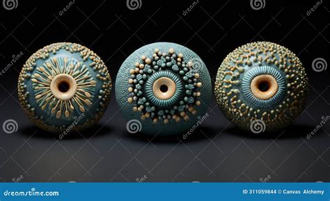 3d rendered pathogen in green microenvironment royalty free stock