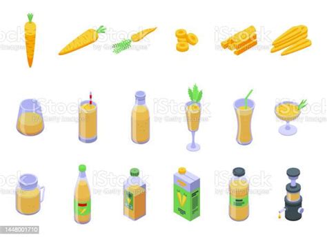 당근 주스 아이콘은 아이소 메트릭 벡터를 설정합니다 혼합 음료 0명에 대한 스톡 벡터 아트 및 기타 이미지 0명 3차원 형태 다이어트 Istock