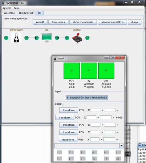 Joystick Gamepad Gui Interface Preview Myrobotlab