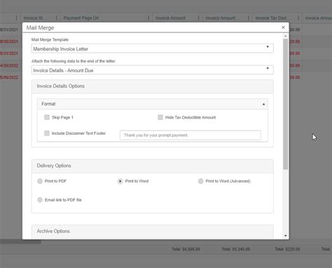 What Is The Mail Merge Invoice Template Associationsphere