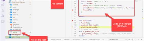 implementing file i o semihosting for the rp2040 and vs code mcu on