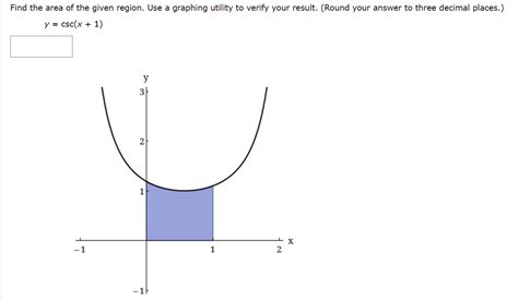 answered find the area of the given region use… bartleby