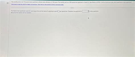 Solved Click Here To View The USCS To Metric Conversions Chegg