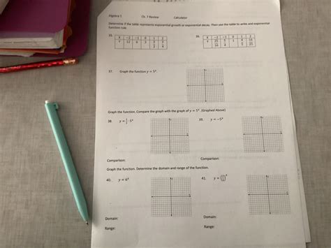 Algebra 1 Chapter 7 Review Determine If The Table Represents