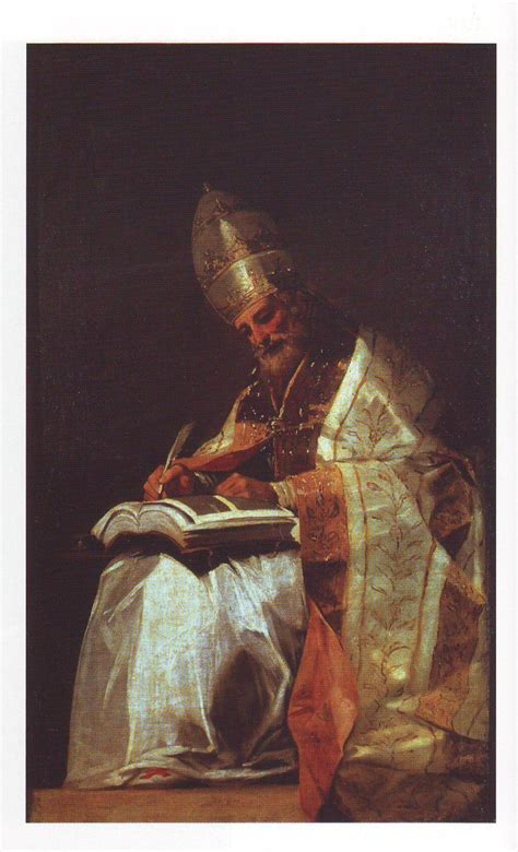 Saint Gregory The Great Originally Painted By Francisco De Goya Y