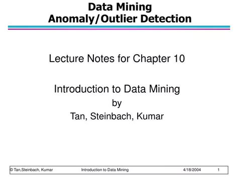 Ppt Data Mining Anomaly Outlier Detection Powerpoint Presentation Free Download Id 1195949