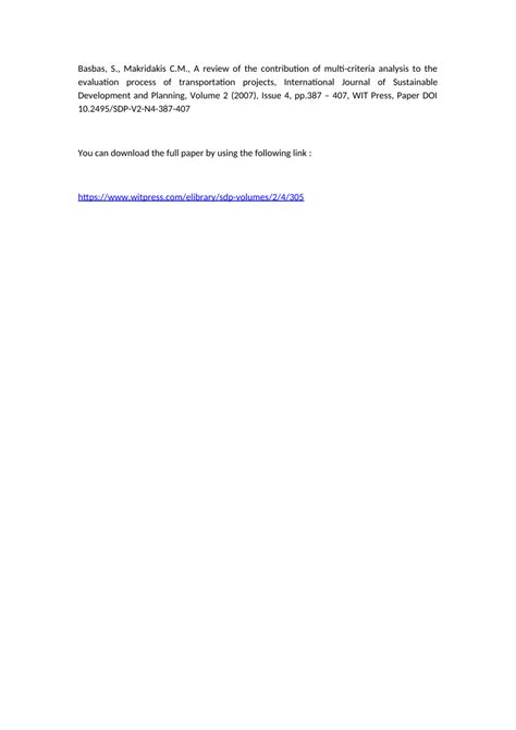 Pdf A Review Of The Contribution Of Multi Criteria Analysis To The Evaluation Process Of