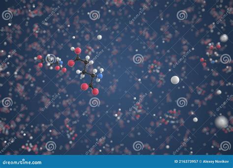 Monosodium Glutamate Molecule Made With Balls Scientific Molecular