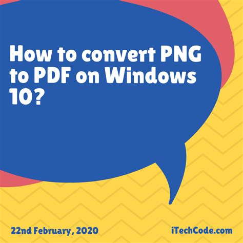 How To Convert PNG To PDF On Windows 10