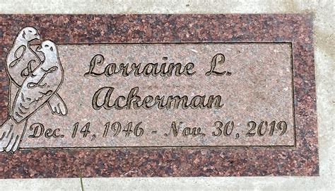 Lorraine L Loundagin Ackerman 1946 2019 Find A Grave Memorial