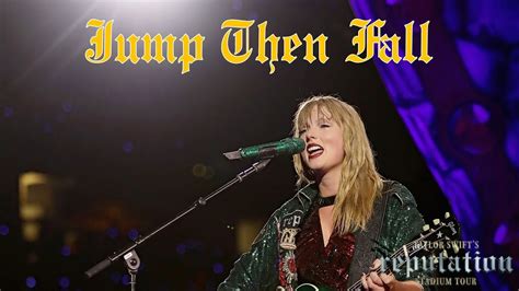 taylor swift jump then fall live at the reputation stadium tour