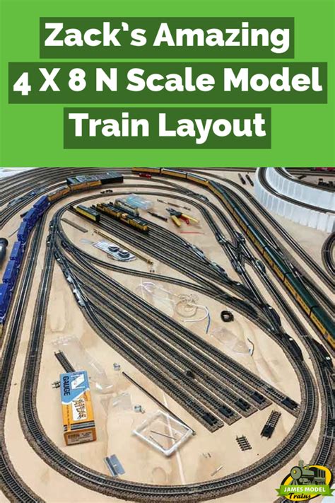 Zacks Amazing 4′ X 8′ N Scale Model Train Layout N Scale Model