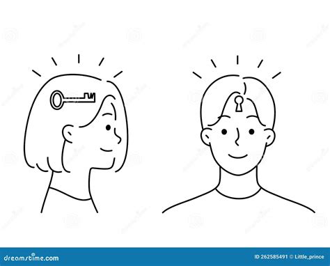 People Cooperation For Problem Solving Stock Vector Illustration Of Together Keyhole 262585491