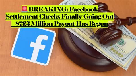 725 Million Facebook Privacy Settlement Lawsuit Payout Date