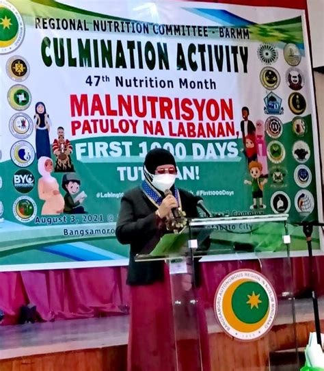 Minister Silongan Gives A Message During The 47th National Nutrition