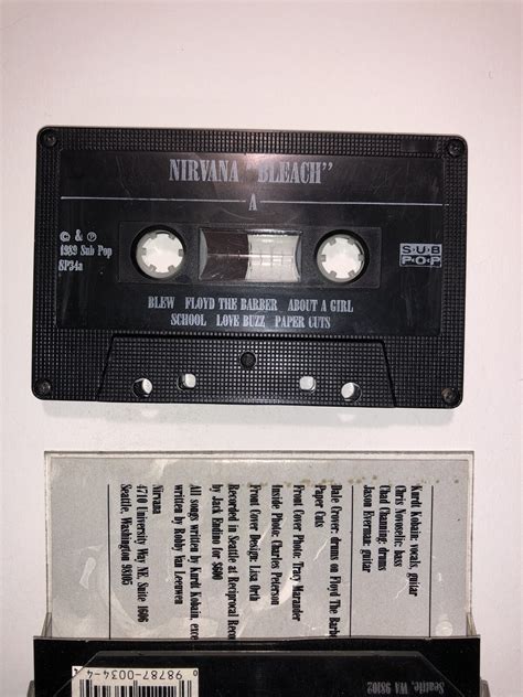 Holy Grail Nirvana Kurt Cobain Cassette Tape Rare Htf Oop Memorabilia