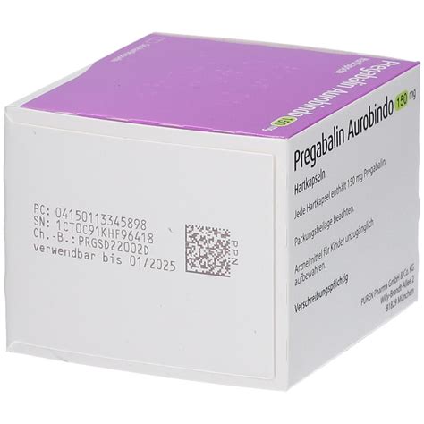 Pregabalin Aurobindo 150 Mg 56 St Mit Dem E Rezept Kaufen Shop Apotheke