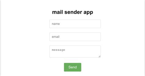 a mail sender app which coded in reactjs