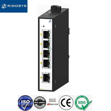 Port Full Gigabit Poe Industrial Grade Din Rail Unmanaged Fiber Optical Access Ethernet
