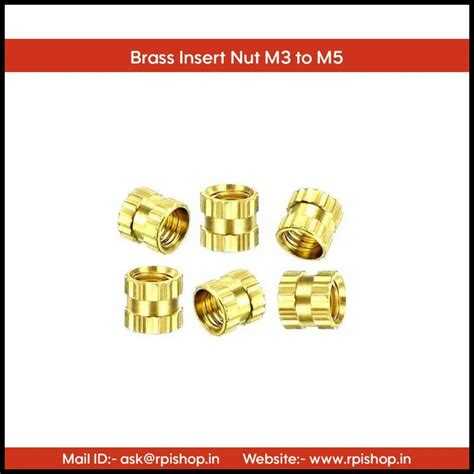 Rpi Shop Brass Knurled Nuts Threaded Heat Embedment Nut For Printing