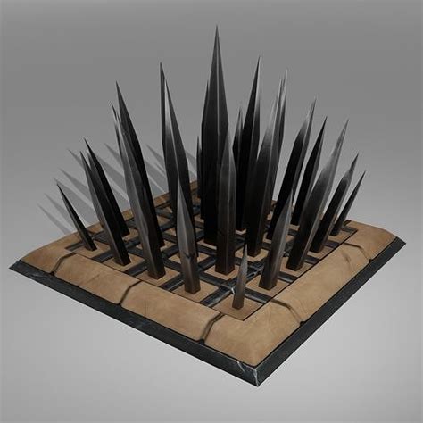 3d Model Spike Trap Vr Ar Low Poly Cgtrader