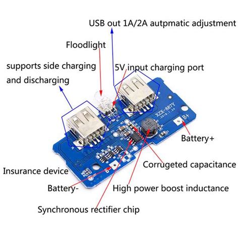 5v 2a Power Bank Module Dual Usb Makers Electronics