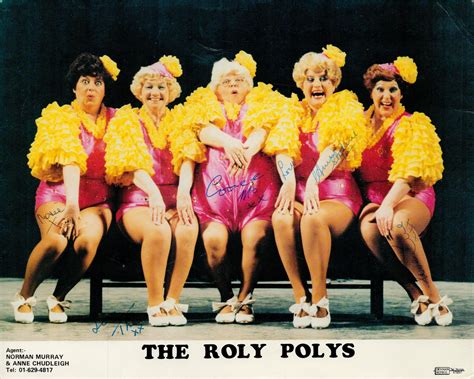At Auction Tv And Film 4 Members Of Roly Polys Signed 10 X 8 Inch Colour Roly Polys Photo