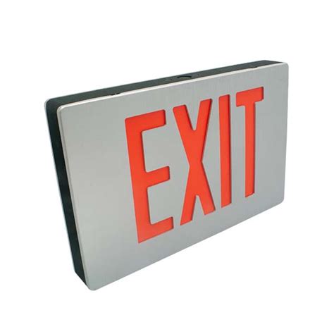 EXL6 Cast Aluminum Exit Sign NICOR Lighting