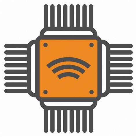 Chip Internet Of Things Iot Wifi Icon Download On Iconfinder
