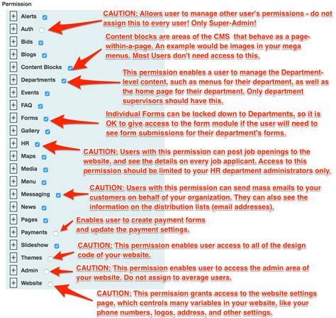 Guide Assigning Page Permissions To Users