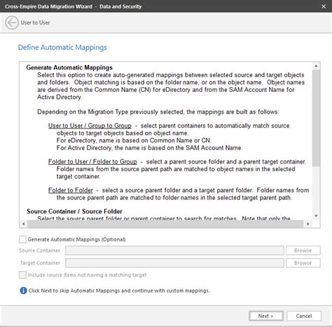 Performing A User To User Data Migration Micro Focus File Dynamics 6