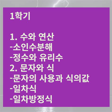 중1 수학 목차 정리 공부법 1학기 2학기 2022 개정 교육과정 반영