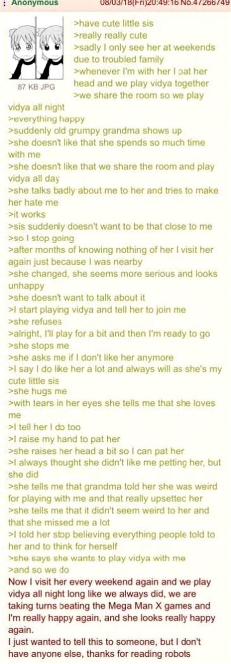 Anon Has A Little Sister Rgreentext Greentext Stories Know Your