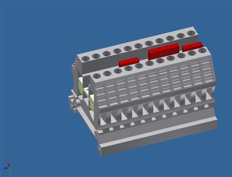 Electrical Terminal Block 3d Model Cgtrader
