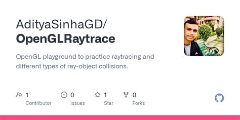 Github Adityasinhagdopenglraytrace Opengl Playground To Practice Raytracing And Different