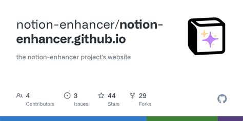 GitHub Notion Enhancer Notion Enhancer Github Io The Notion Enhancer Project S Website