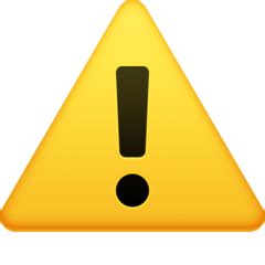 Symbole Davertissement Emoji ⚠️