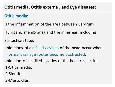 Otitis Externa Vs Otitis Media