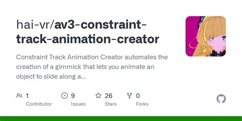 Github Hai Vrav3 Constraint Track Animation Creator Constraint Track Animation Creator