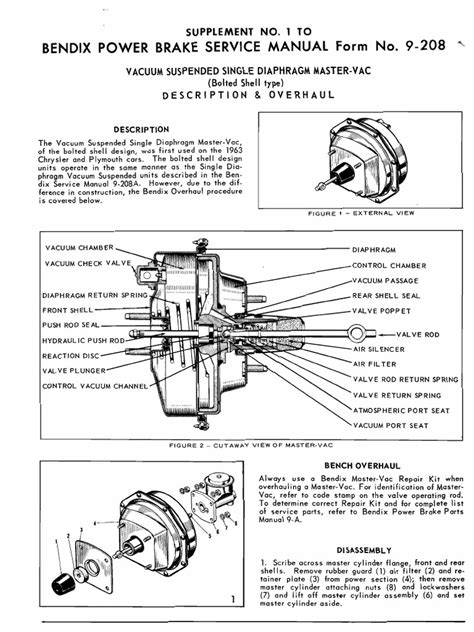 Master Vac Brake Booster Overhaul Guide Pdf Valve Piston