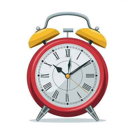 A Vibrant Alarm Clock Premium Ai Generated Vector