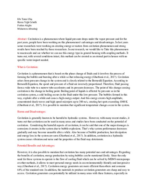 Pdf Small Scale Energy Harvesting From Micro Scale Cavitating Flows