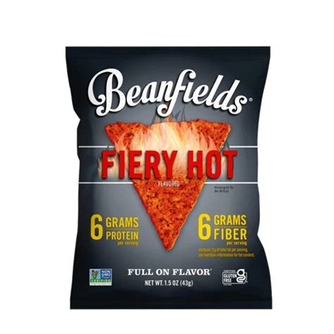 Beanfields Gluten Free Bean Chips Fiery Hot 15 Oz Each Pack Of 24 Vitacost