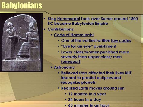 Babylonian Empire Hammurabi Code