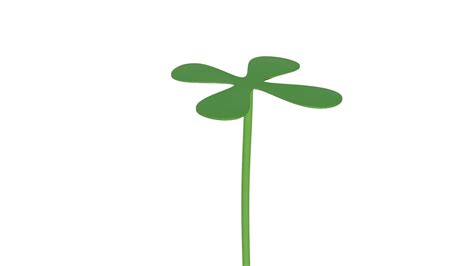 3d Four Leaf Clover Model Turbosquid 1842385